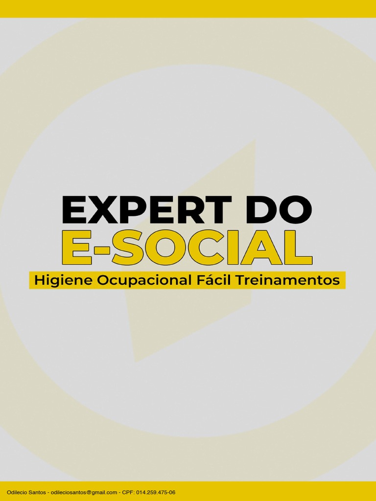 Apostila Expert Do E-Social | PDF | Manganês | Arsênico