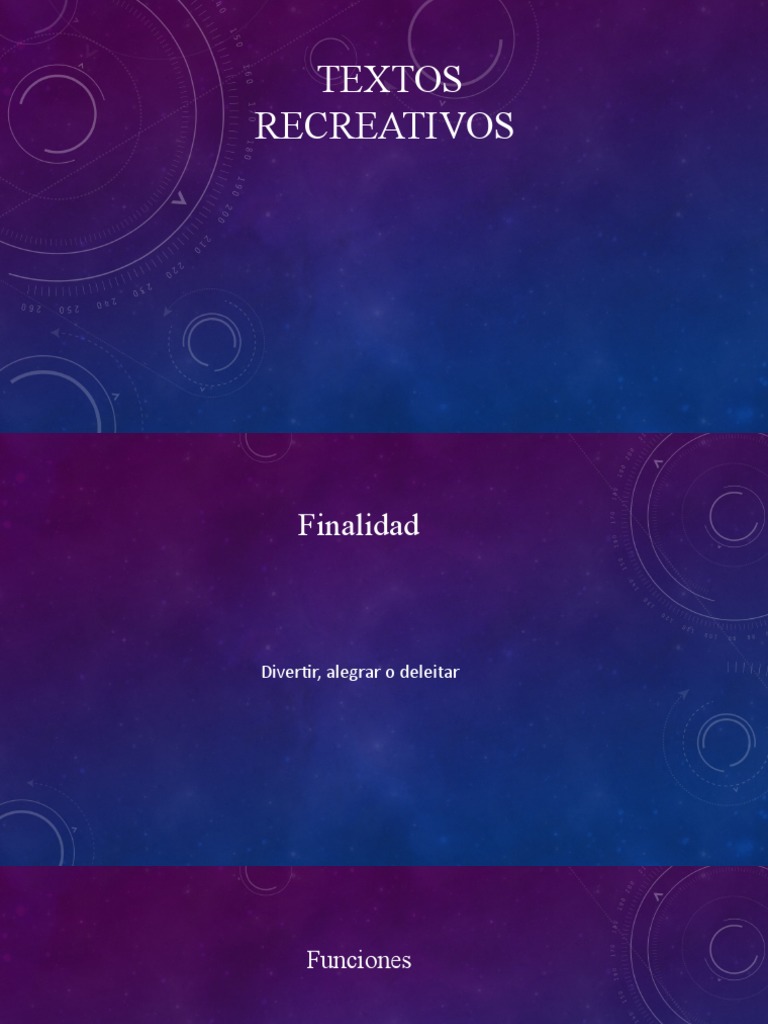 Textos Recreativos y Literarios: Tipos y Funciones | PDF | Clásicos