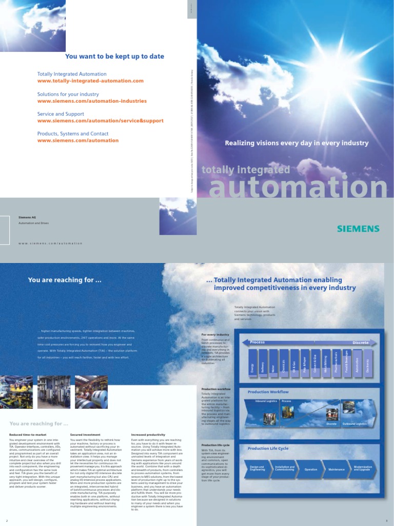 Totally Integrated Automation | Download Free PDF | Automation ...