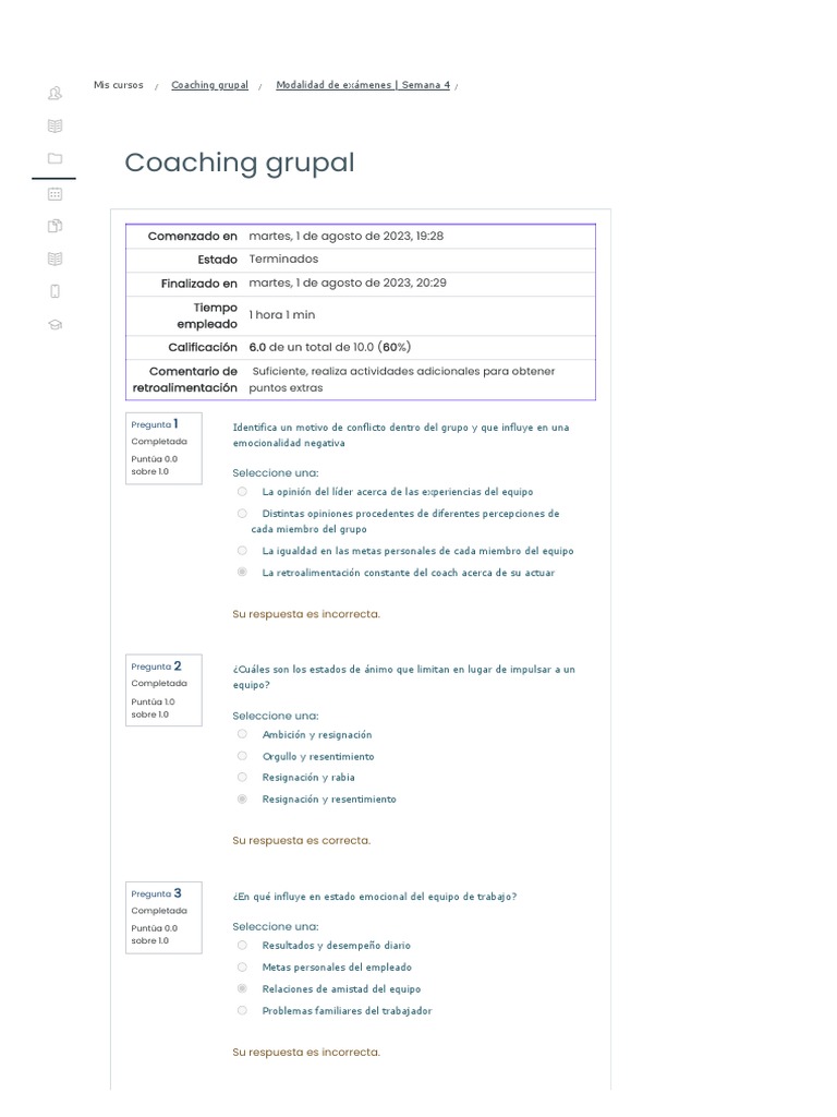 Manejo de emociones en coaching grupal | PDF