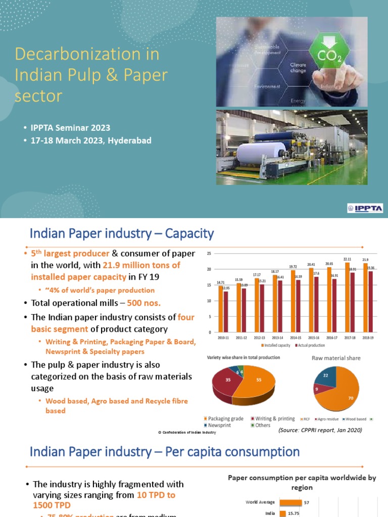 Decarbonization Strategies for Indian Paper Industry | PDF | Climate ...