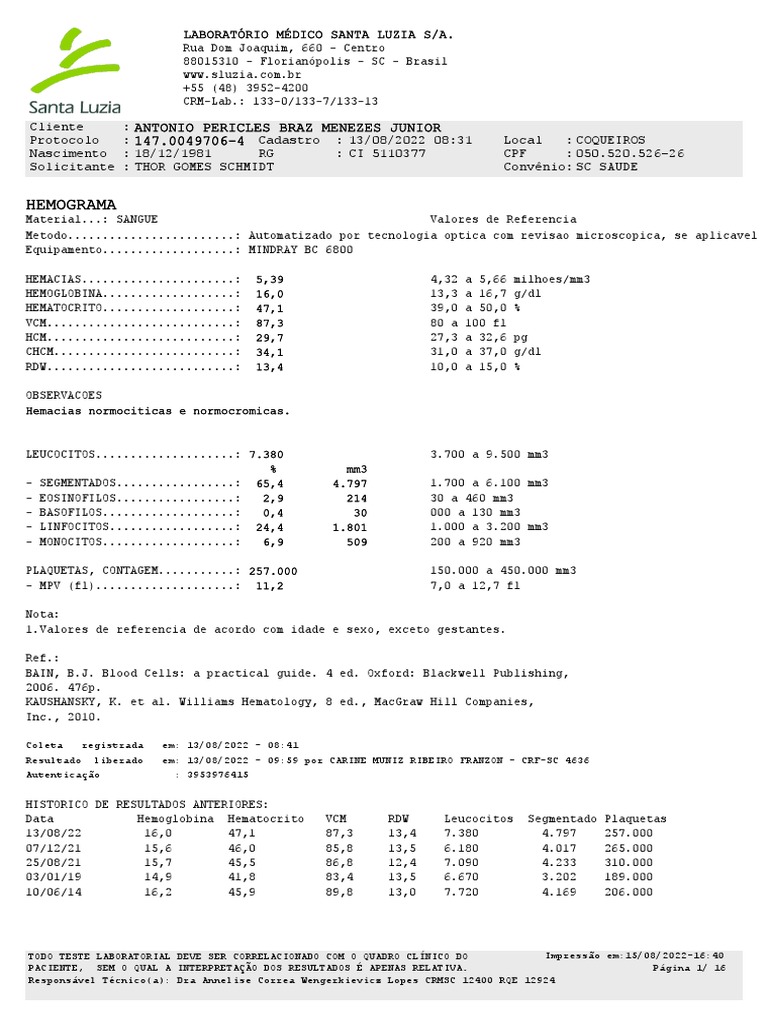 Exames Pericles | PDF