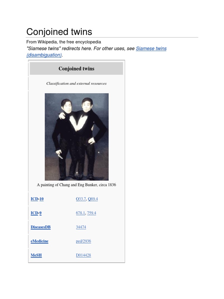 Conjoined twins facts and history | PDF | Conjoined Twins | Twin