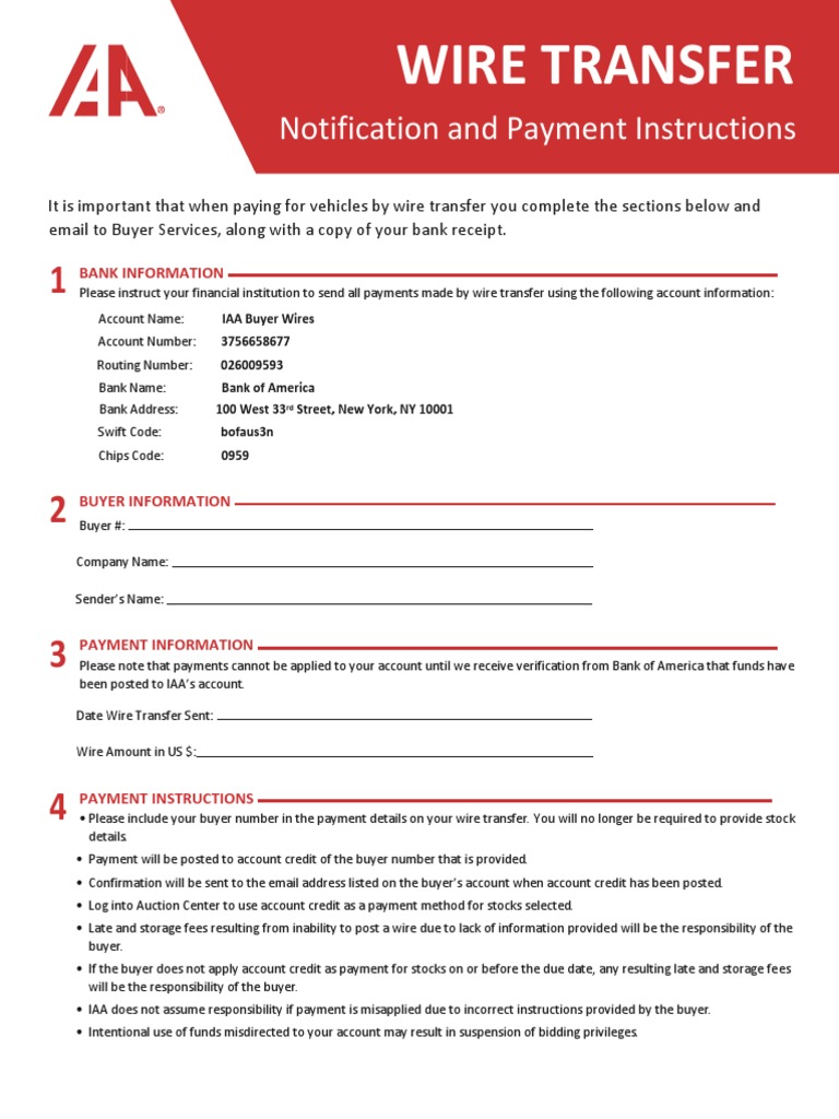 Instrucciones de Transferencia Bancaria | PDF
