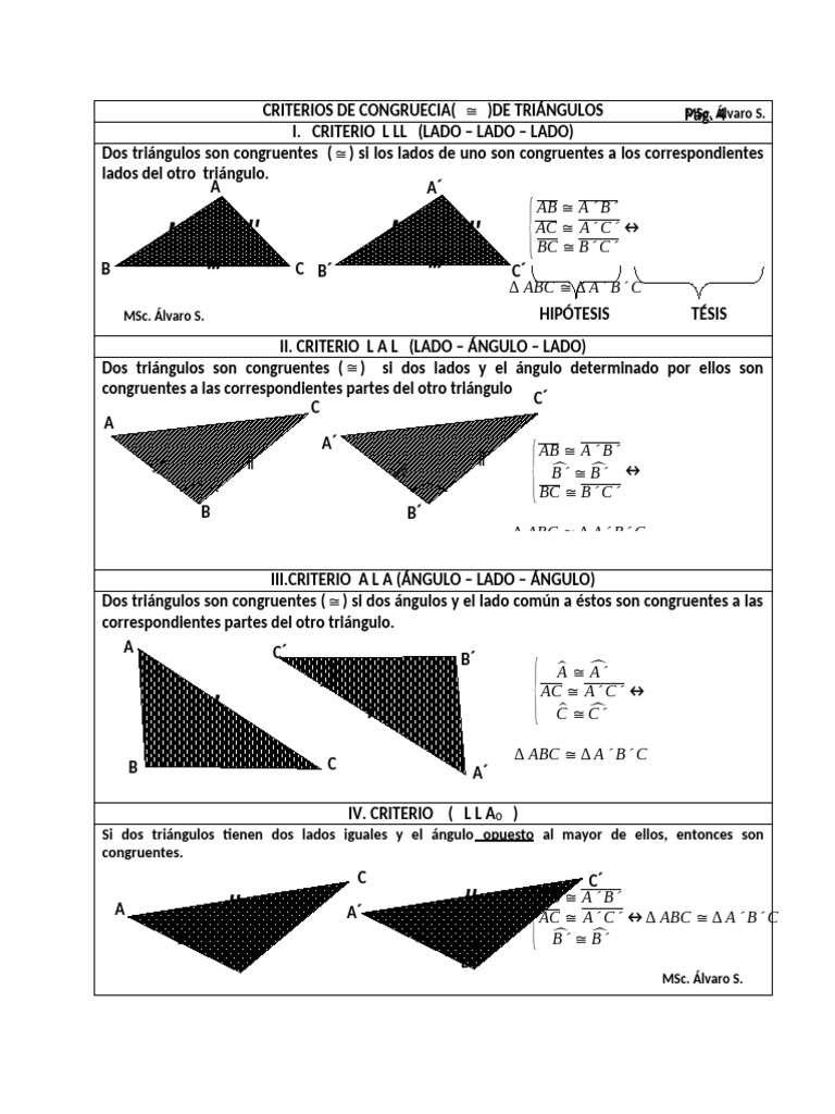 Congruencia de Triangulos | PDF