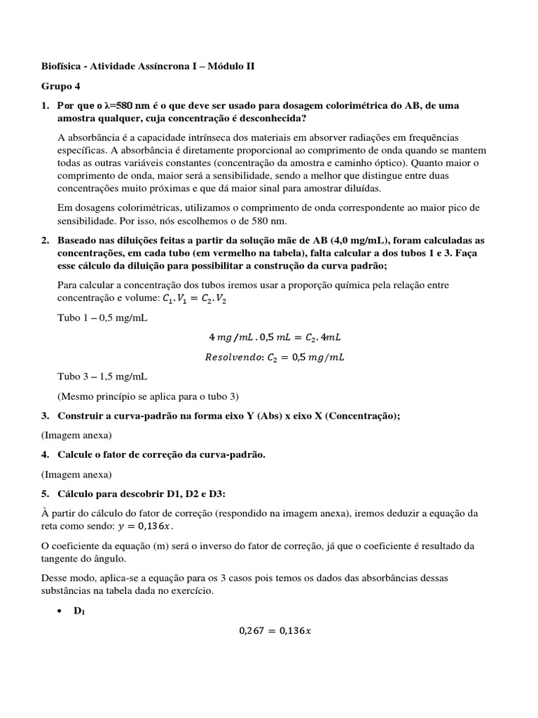 Atividade Assíncrona I - Módulo 2 | PDF