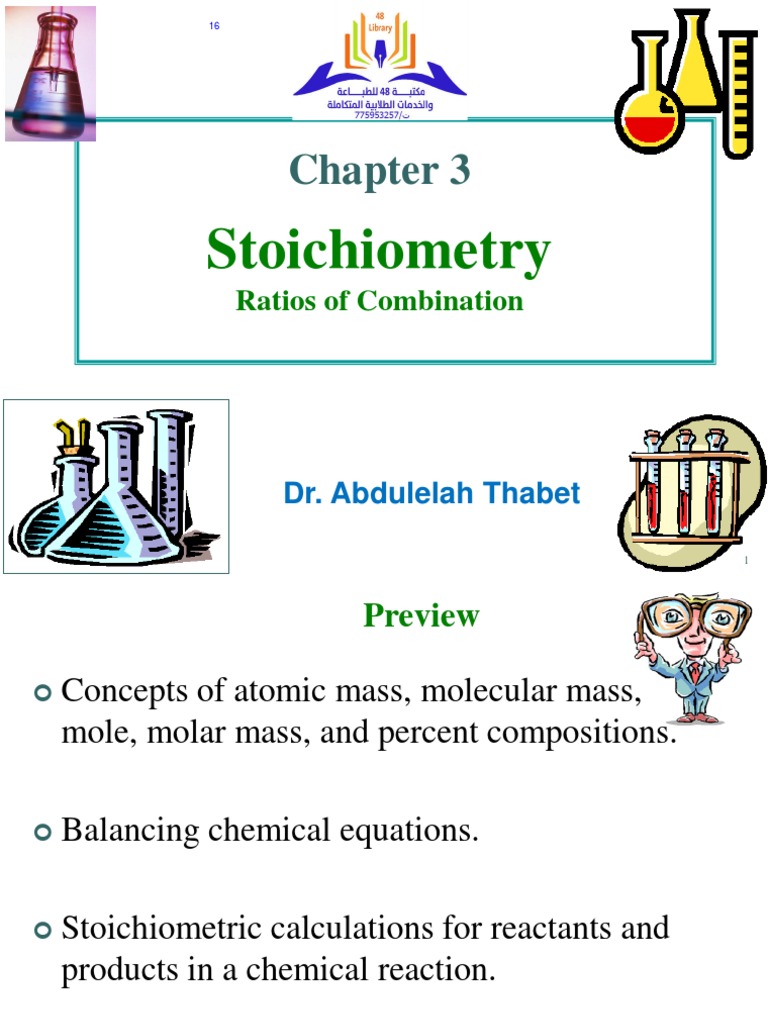 Stoichiometry: Ratios of Combination | PDF
