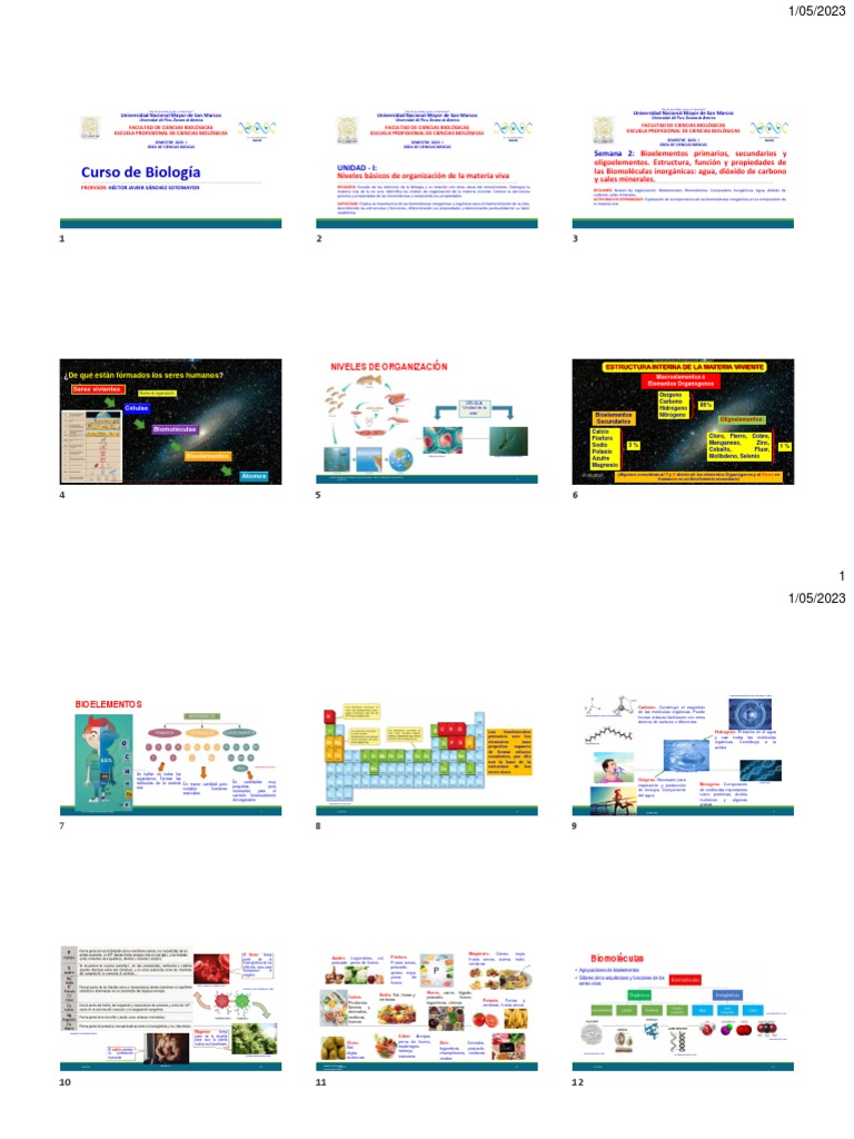 Clase 2 Ep Cc Bb Final 2023 I Pdf Biomoléculas Agua