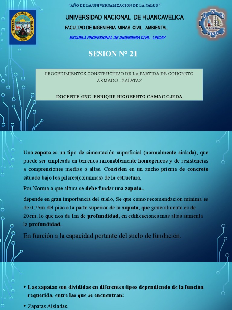 Sesion 21-Zapatas | PDF