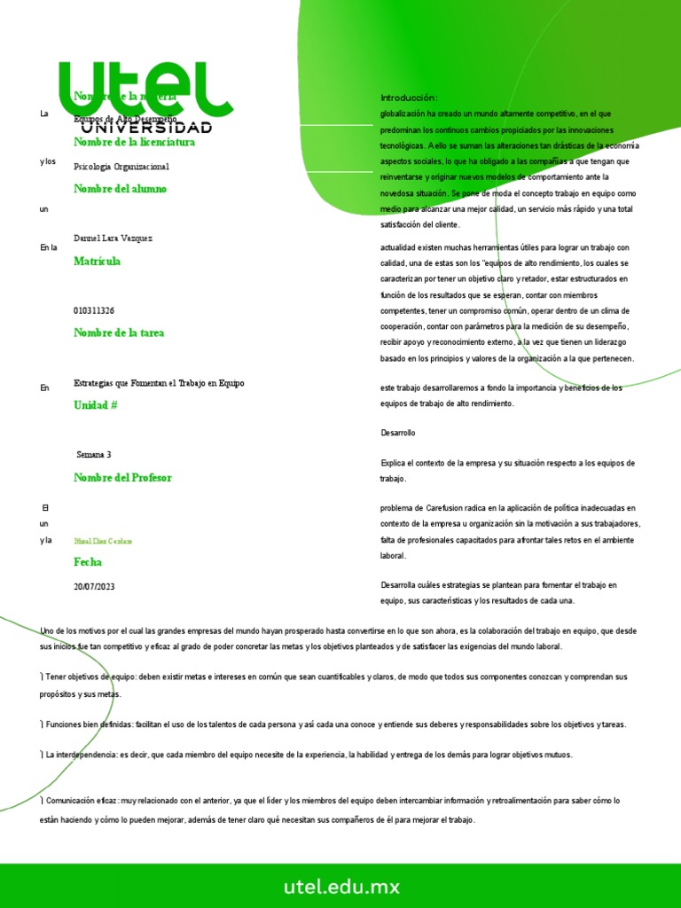 Estrategias Que Fomentan El Trabajo En Equipo Pdf