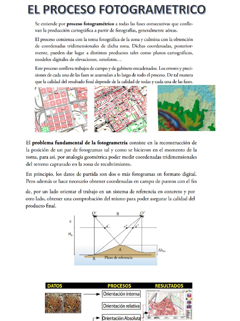 4 El Proceso Fotogrametrico | PDF