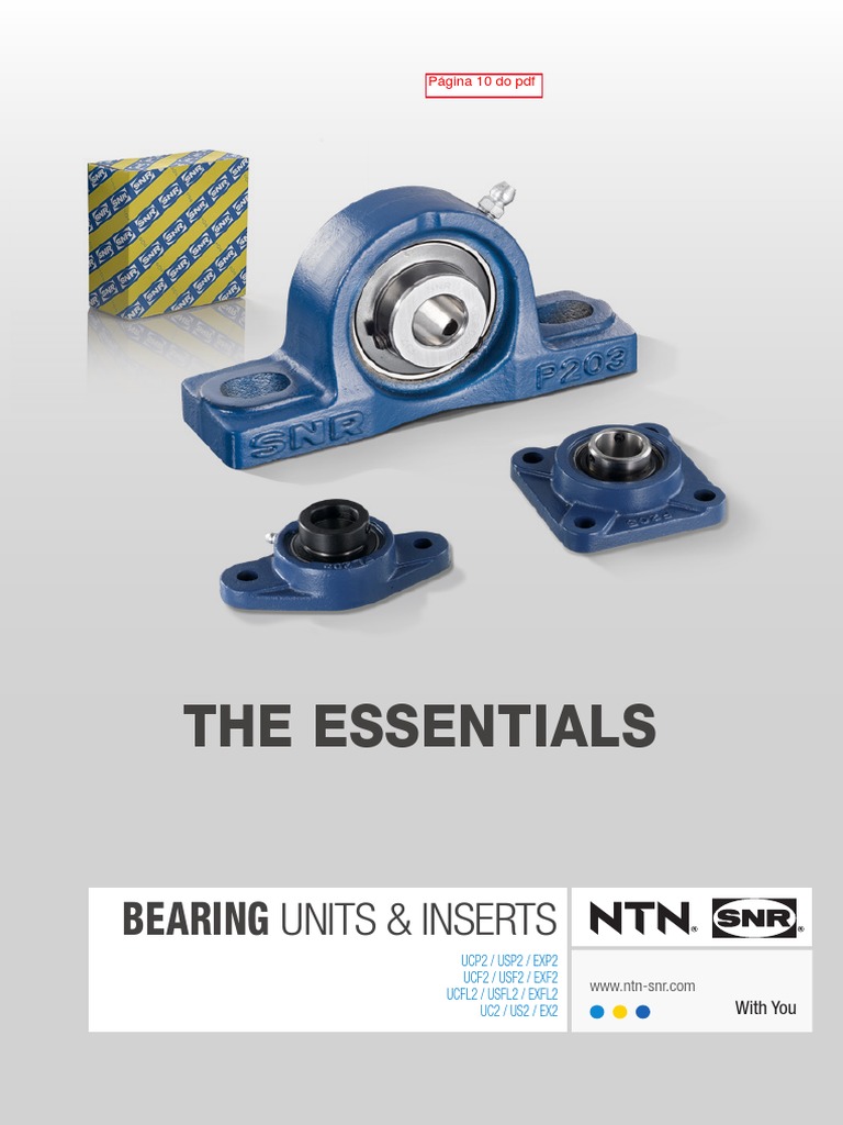 NTN-SNR Bearing Inserts Catalogue | PDF | Bearing (Mechanical ...