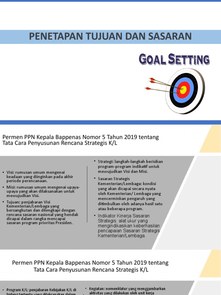 Penetapan Tujuan Dan Sasaran | PDF