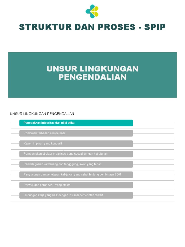 SPIP - Lingkungan Pengendalian | PDF