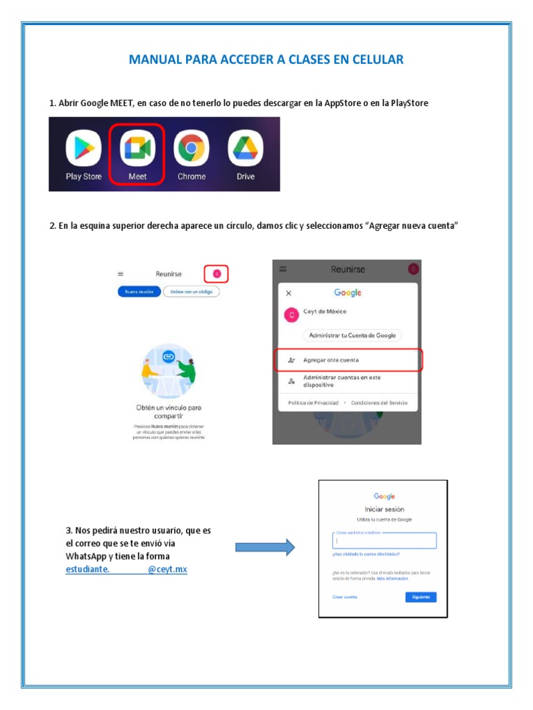 Guía para Clases en Celular | PDF