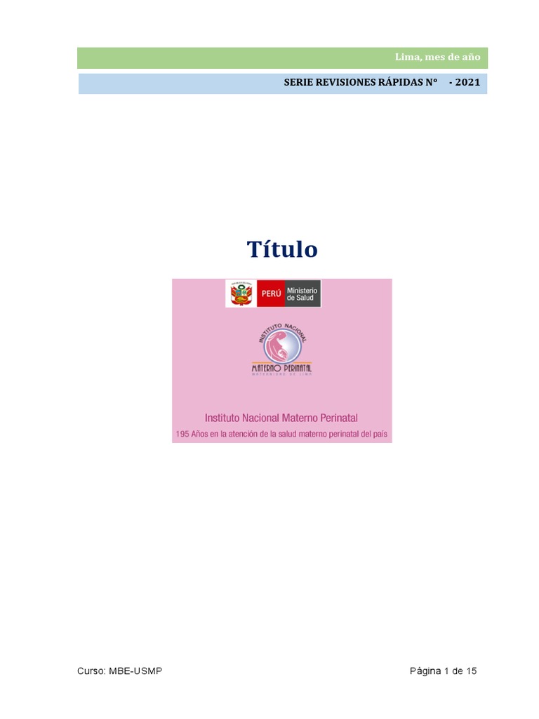 Modelo de Revisión Rápida Imp | PDF | Informática | Tecnología