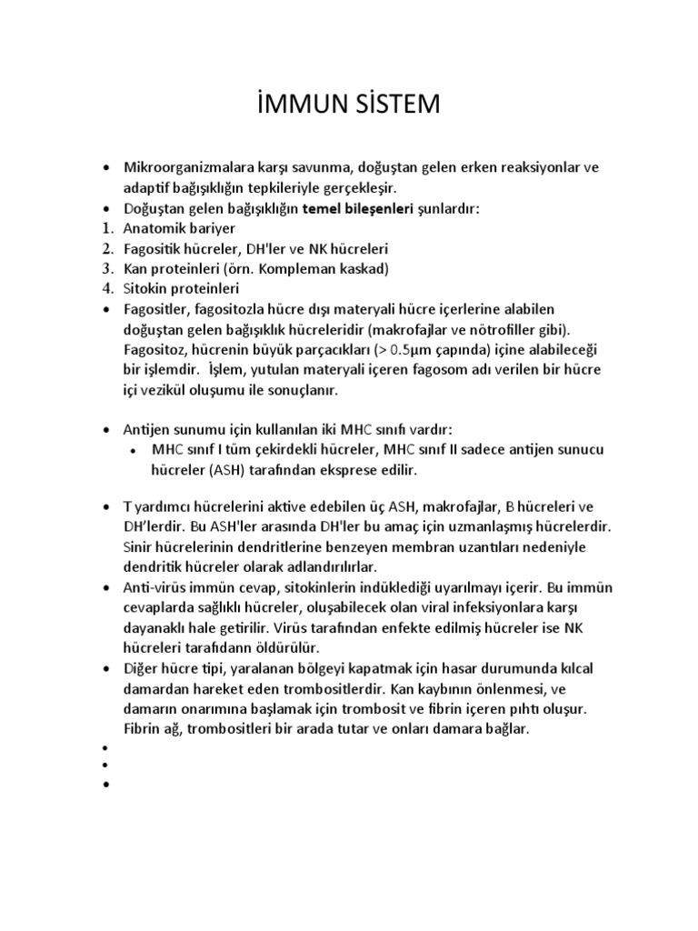 İMMUN SİSTEM | PDF