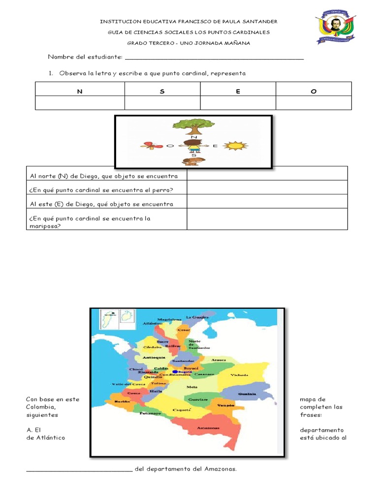 Guia Puntos Cardinales | PDF