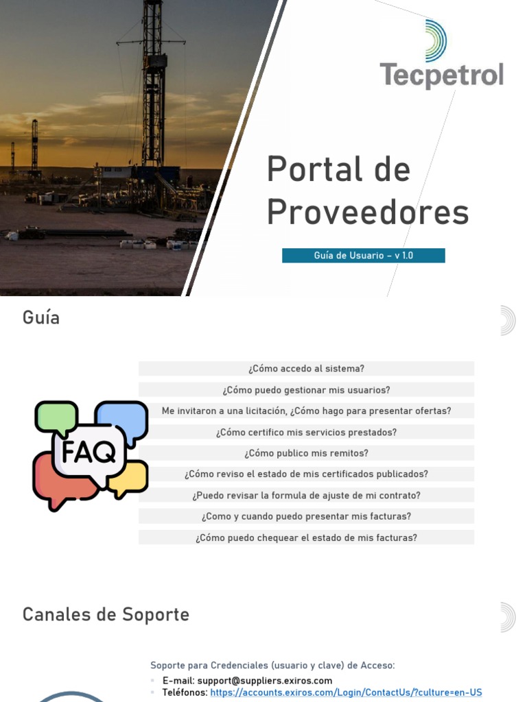 Guia de Usuario - Portal de Proveedores | PDF
