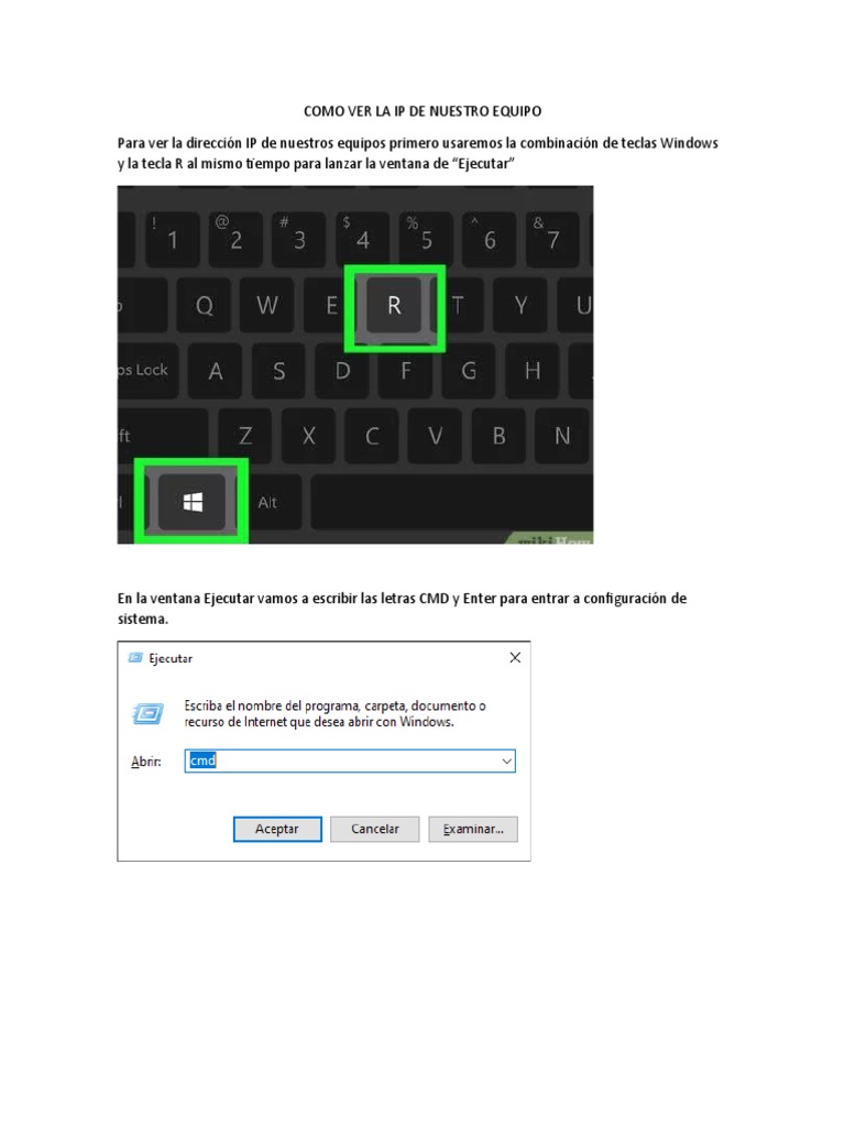 Cómo ver la IP de mi equipo | PDF