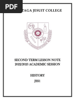 JSS1 History Lesson Note Third Term | PDF