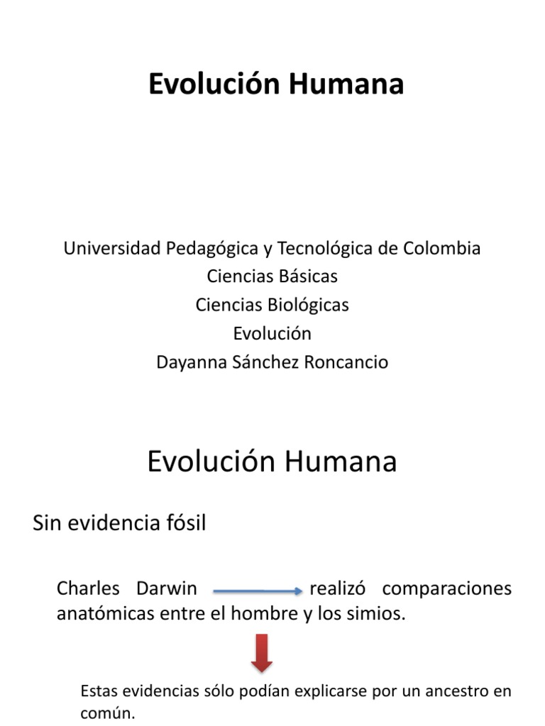 Evolucion Humana