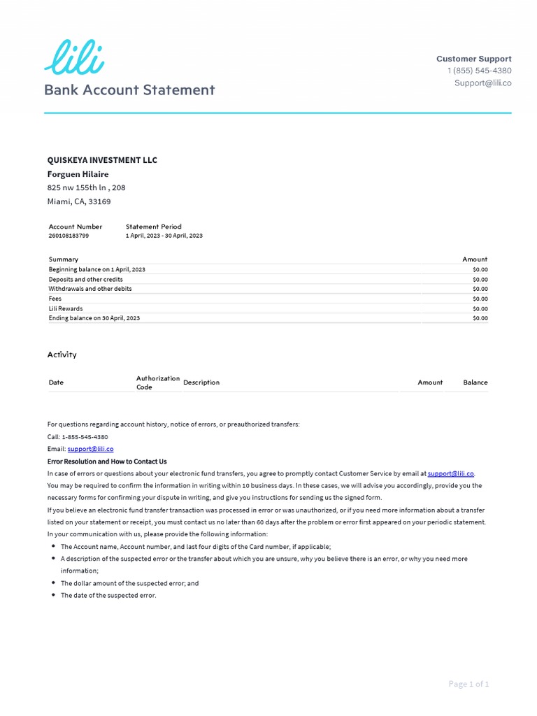 April Bank Statement | PDF | Credit Card | Service Industries