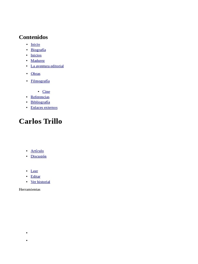 Carlos Trillo Biografia | PDF