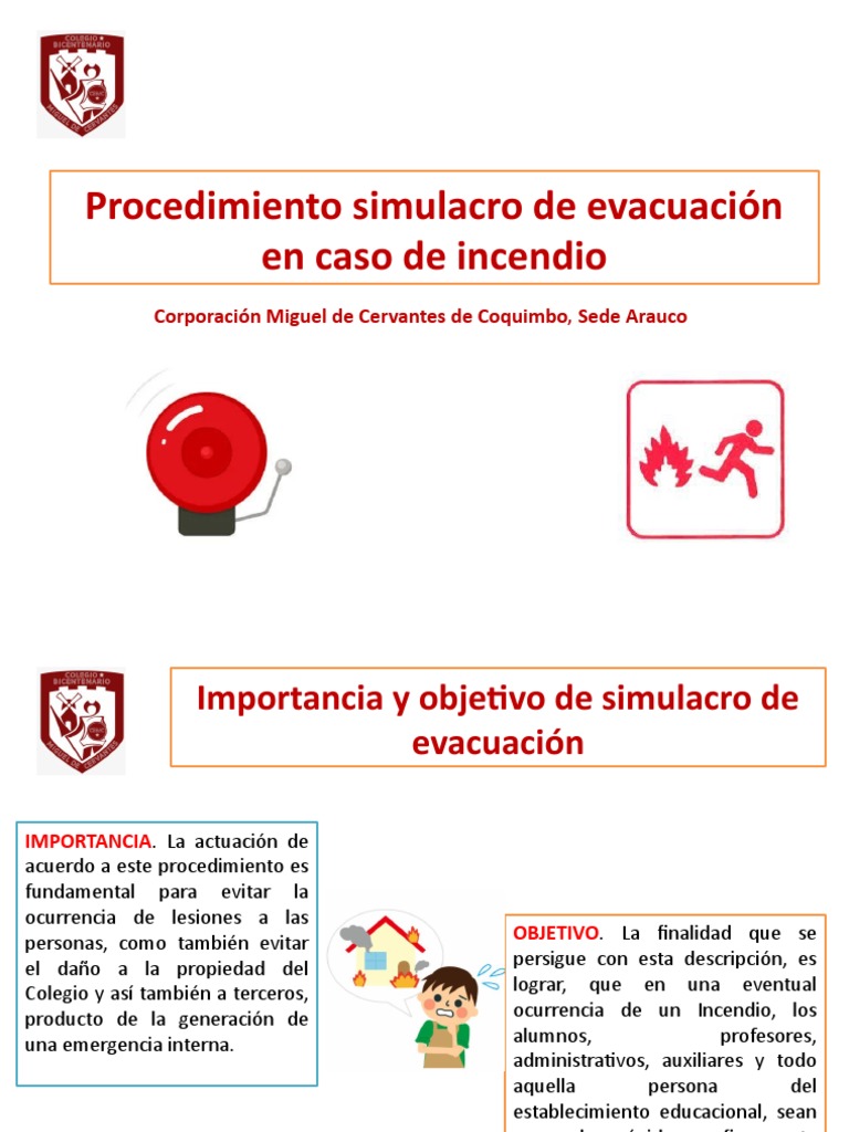 Procedimientos De Simulacro De Incendio En El Aula