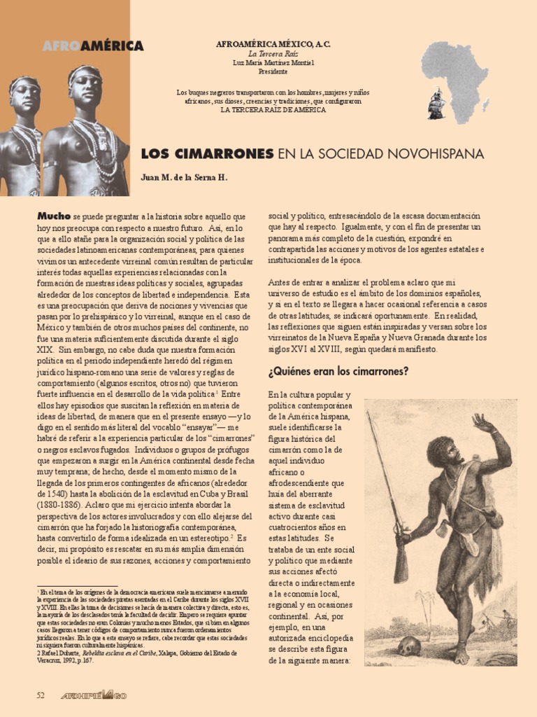 Negros Cimarrones | PDF | Esclavitud | Nueva españa