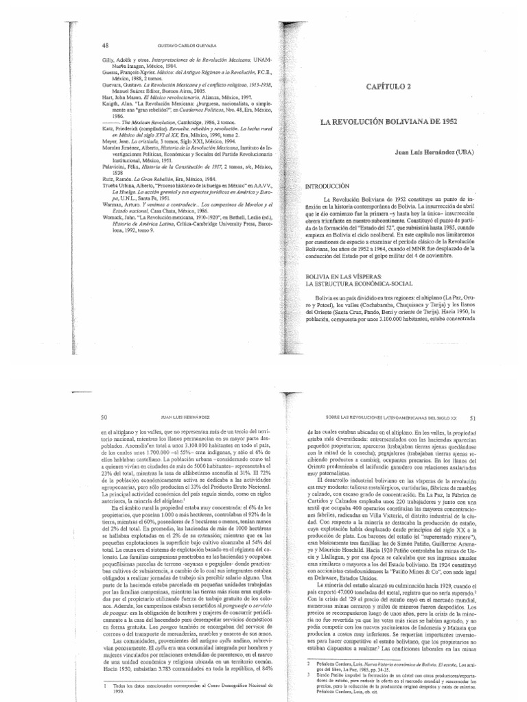 Hernandez y Guevara - Cap 2 y 3 - Rev Boliviana y Cubana | PDF