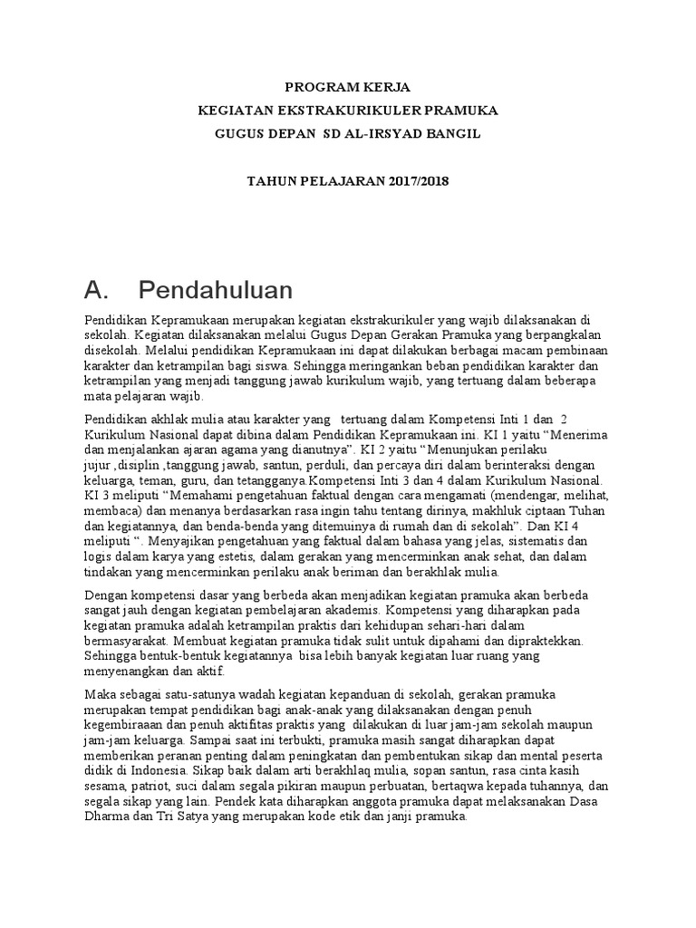 Program Kerja | PDF | Karier & Perkembangan