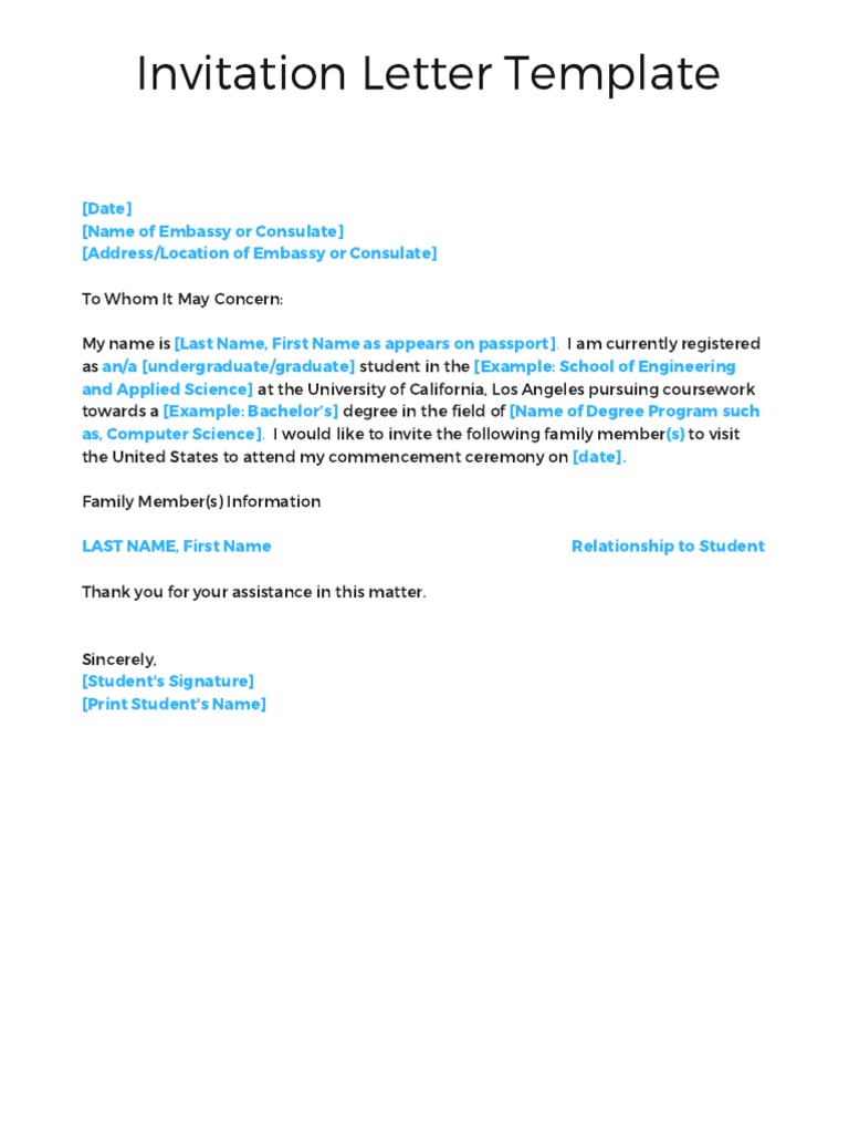 Invitation Letter Template | PDF