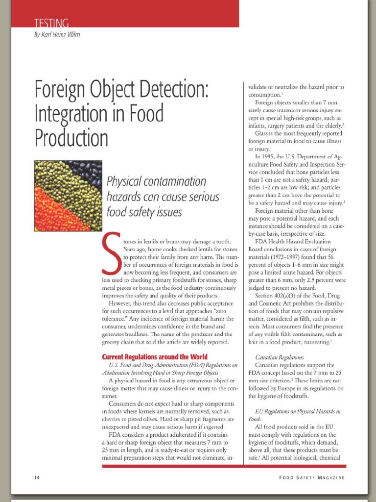 fm4 - Foreign Object Hazards, 2012 | PDF
