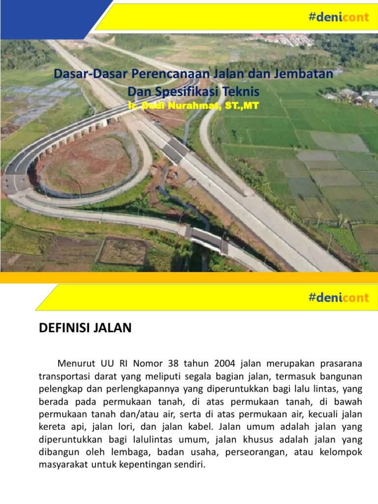 Perencanaan Jalan | PDF | Teknologi & Rekayasa