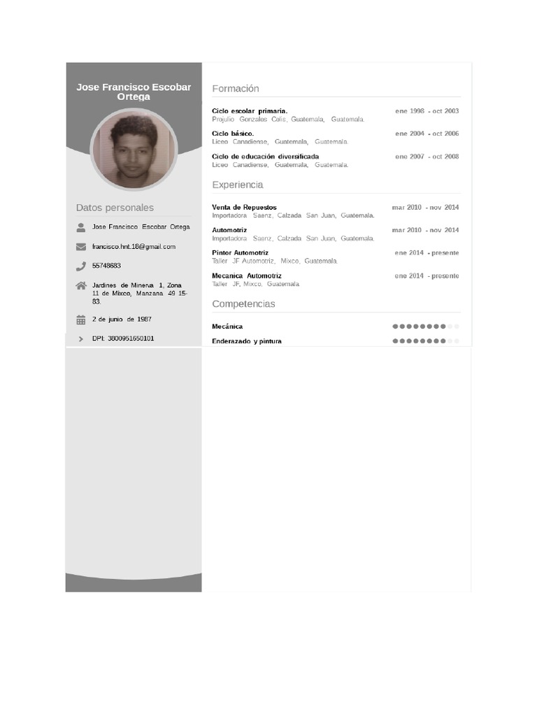 CV - Francisco | PDF