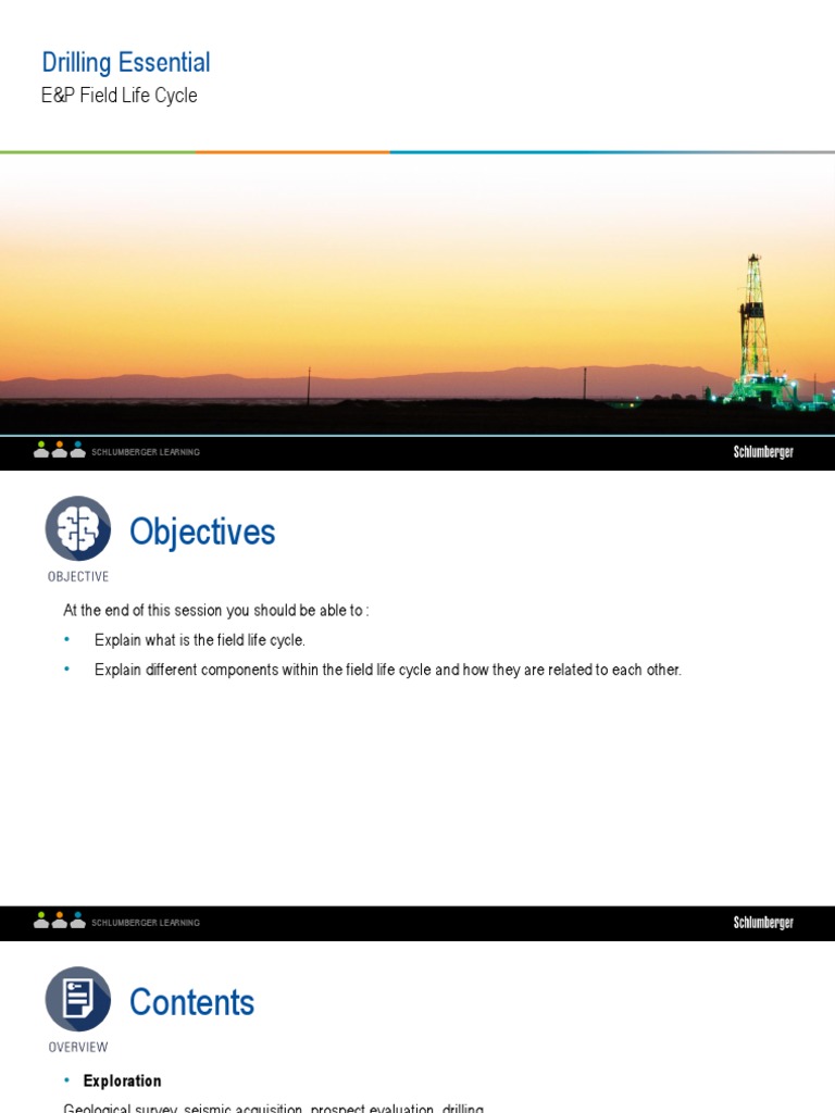 001 IWC-DE-Overview of Field Life Cycle | PDF | Oil Well | Natural Gas