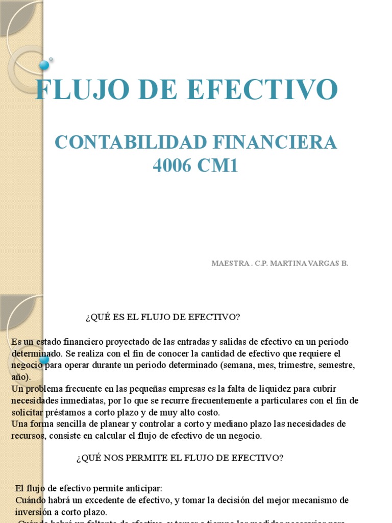 Flujo de Efectivo | PDF | Economias | Dinero