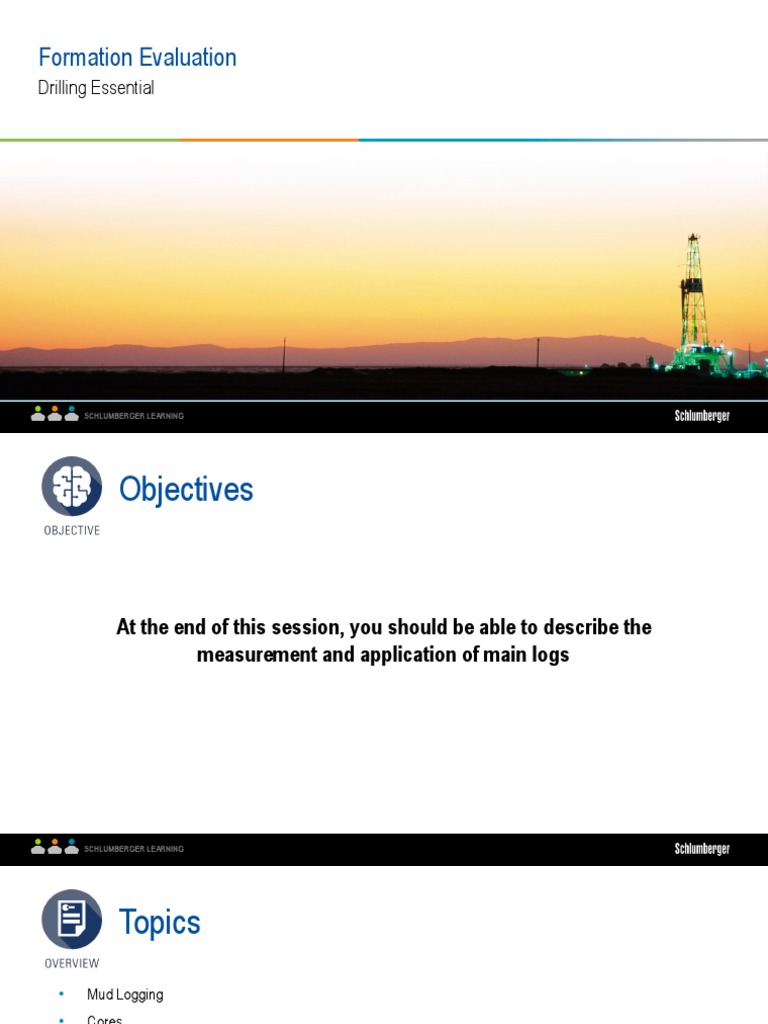 Formation Evaluation Techniques Overview | PDF | Physical Sciences
