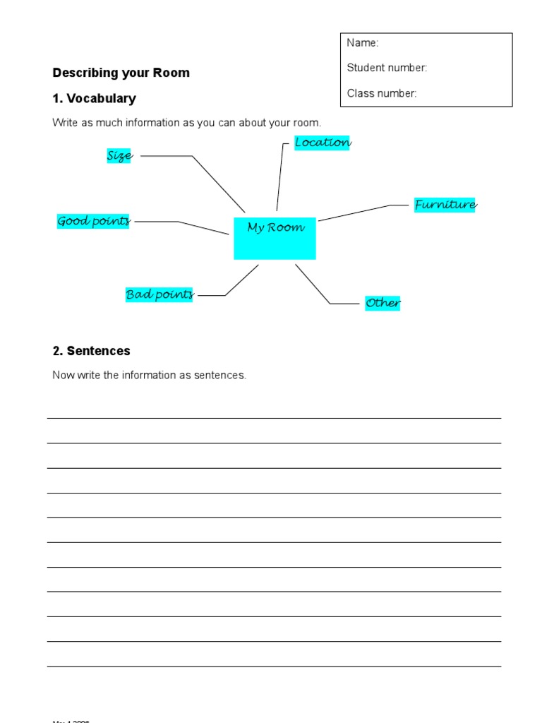 Writing and Editing Room Descriptions | PDF | Language Arts & Discipline