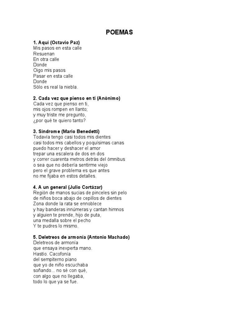Poemas, cuentos y trabalenguas infantiles | PDF