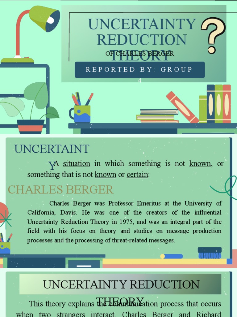 Final g4 Uncertainty Reduction Theory | PDF