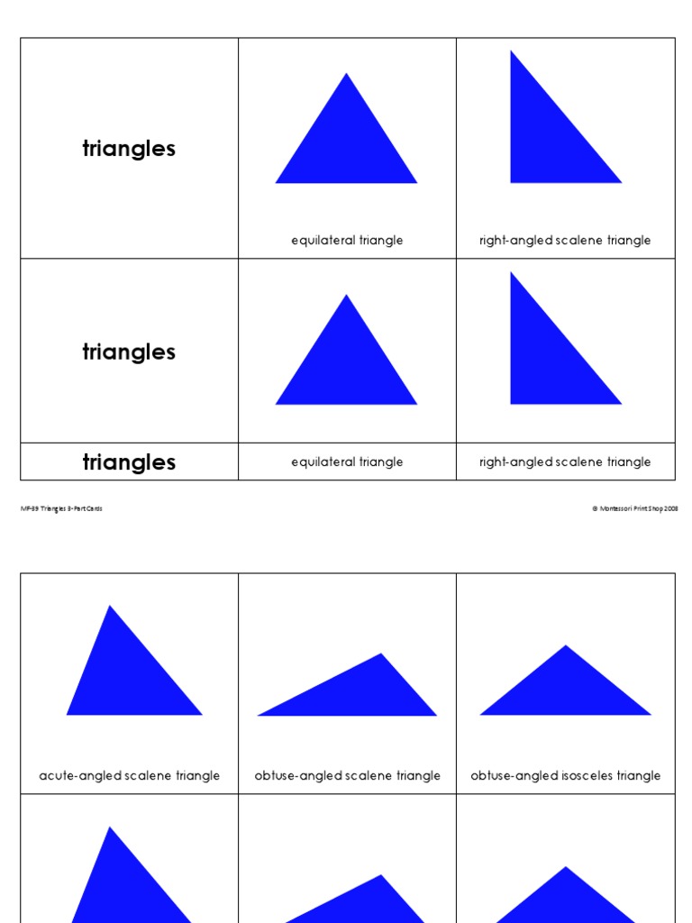 Types of Triangles Overview | PDF | Teaching Methods & Materials | Art