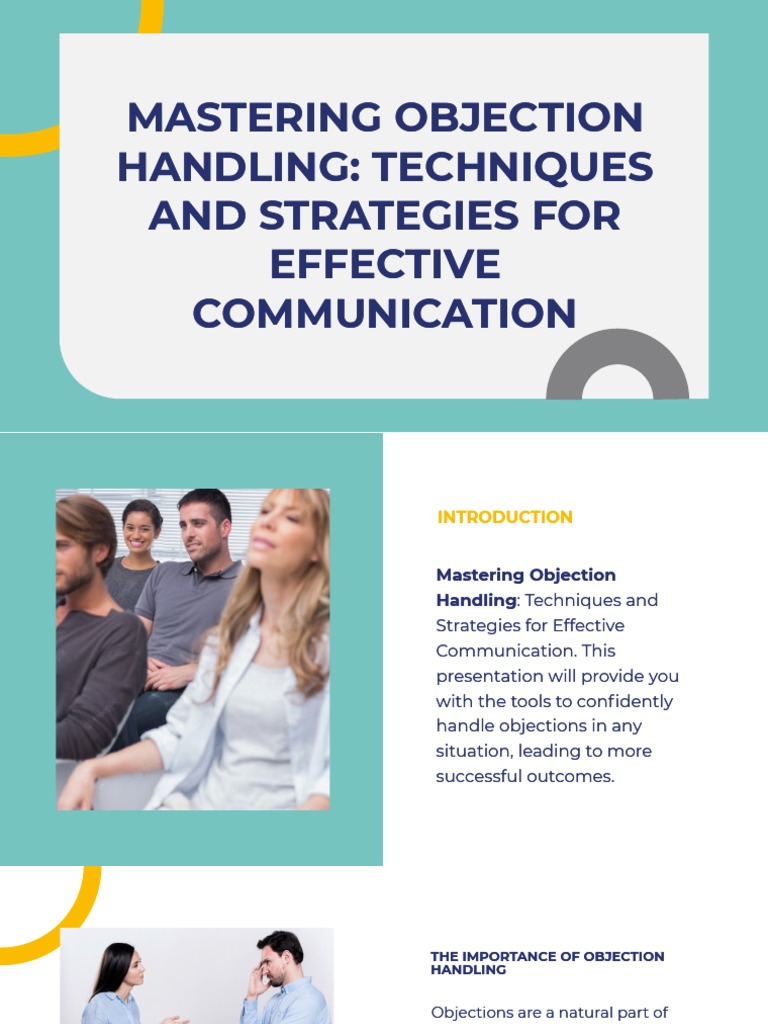 Wepik Mastering Objection Handling Techniques and Strategies For Effective Communication ...