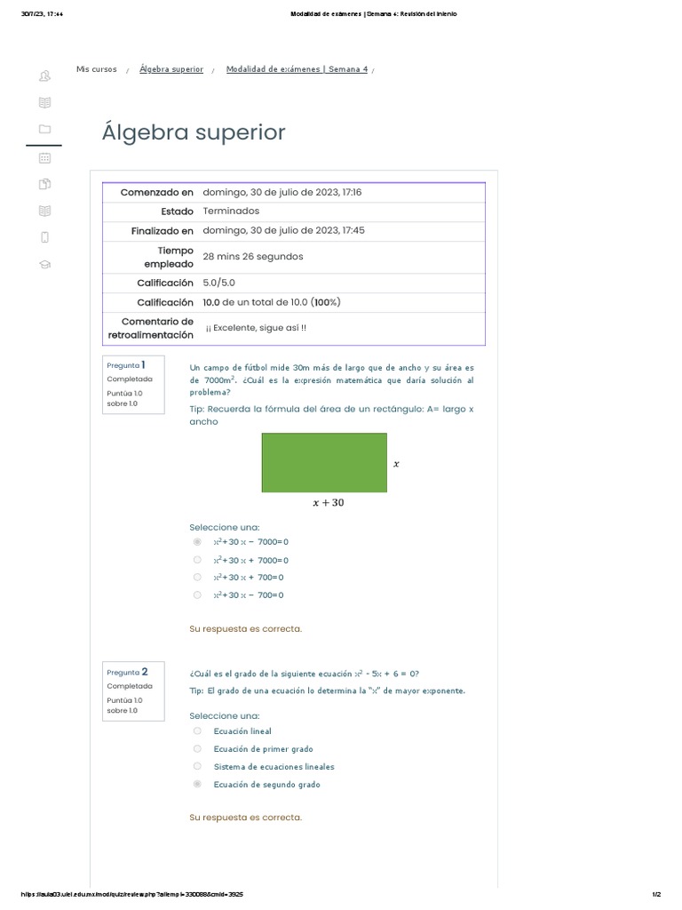 Ejercicios de Álgebra Superior | PDF | Ecuaciones | Álgebra