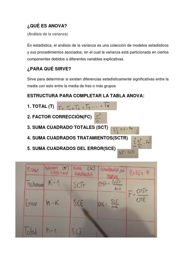 Qué Es Anova | PDF