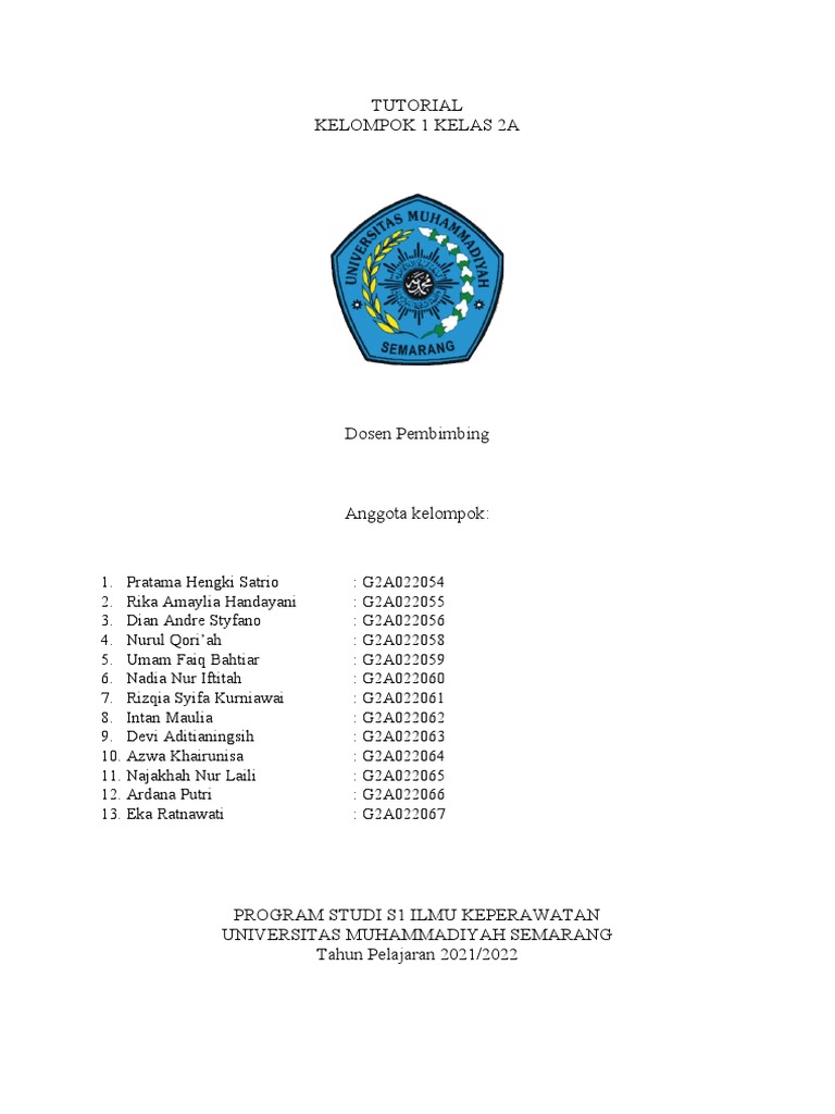 TUTORIAL KELOMPOK 4 | PDF