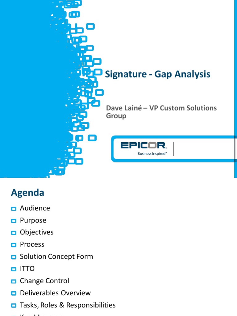 Gap Analysis Training Guide Pdf Enterprise Resource Planning