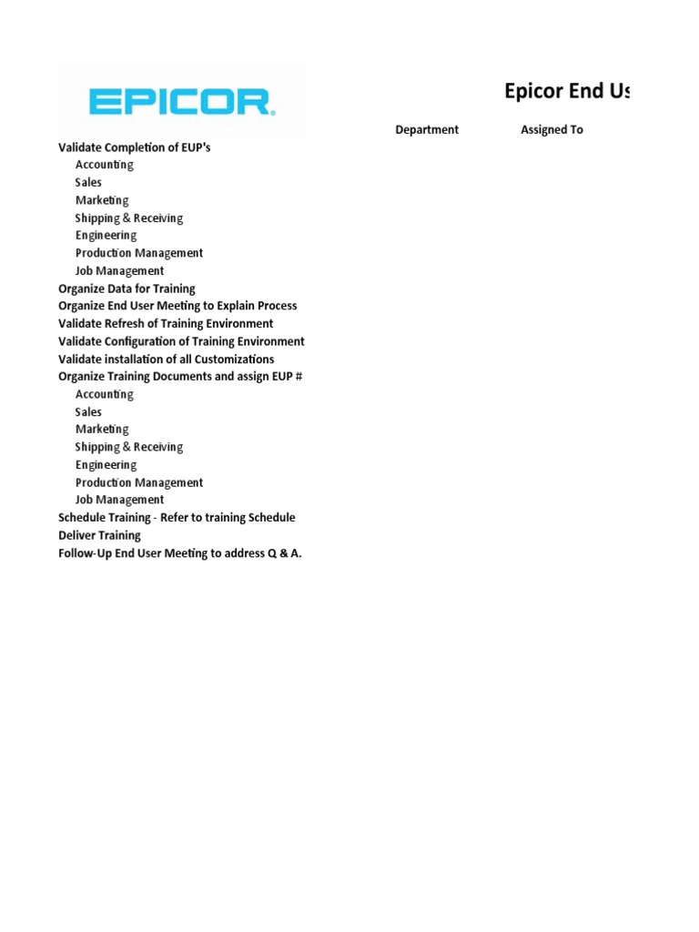 Template EndUserTraining | PDF