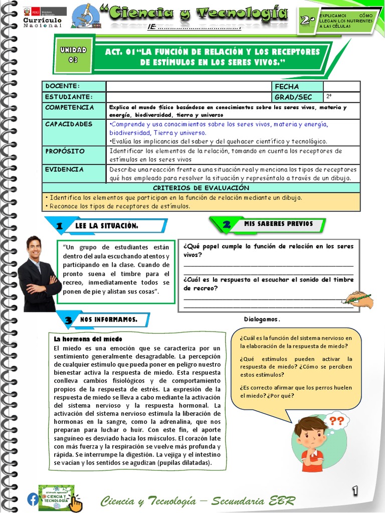 A-2º Act 1 Cyt Unid 3 - Sem 1 | PDF